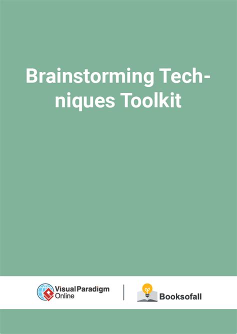 Brainstorming Techniques Toolkit Free EBooks Of IT BooksOfAll