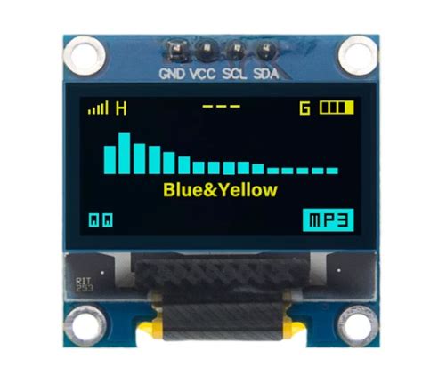 096and Oled Display I2c Iic 128x64 Arduino Esp32 Esp8266 Blueyellow Ssd1306 £906 Picclick Uk