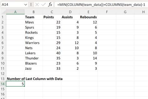 Excel How To Find Last Column With Data