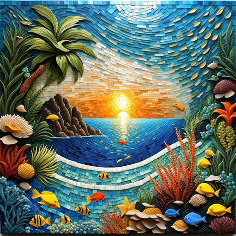 Underwater Mosaic Ai Generated Artwork Nightcafe Creator