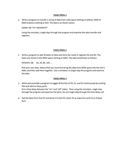 Microprocessors And Microcontrollers Lab Qp 2 1 Pdf
