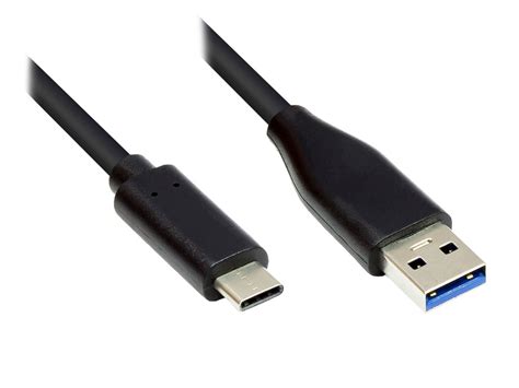 Connection Cable Usb 3 2 Gen 1 Usb C Plug To Usb 3 2 Gen 1 A Plug Cu Black 1 0m Ex K1584 1 0