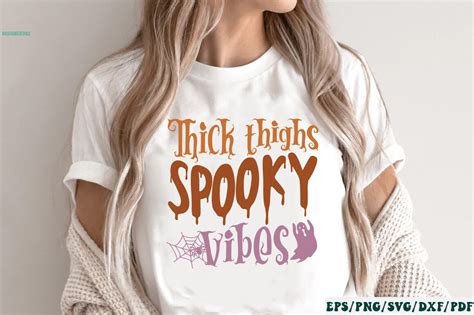 Thick Thighs Spooky Vibes Svg Graphic By Designer Creative Fabrica