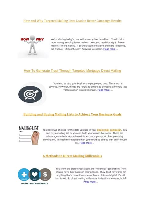 Ppt Targeted Mailing Lists Powerpoint Presentation Free Download Id 7675490