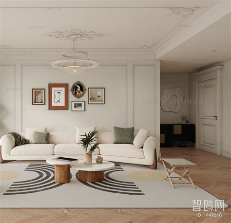 法式复古客厅3d模型下载 3dmax法式复古客厅模型编号771589997 智鸥网