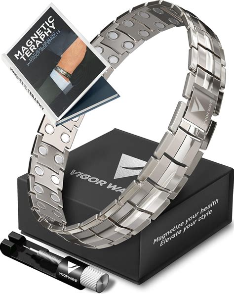 Vigor Wave® Magnetic Therapy Titanium Bracelet For Men
