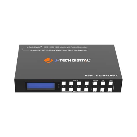 4k 60hz 16x16 Hdmi Matrix And Analog Audio Matrix Jtech 4kmx256a
