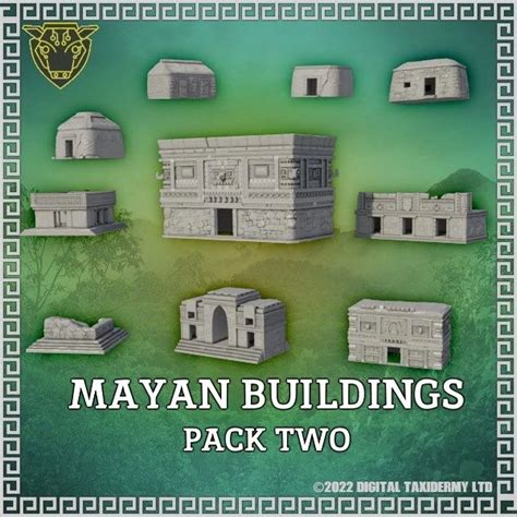 Mayan Or Aztec Building Pack 02 3d Printed Tabletop Gaming Historic