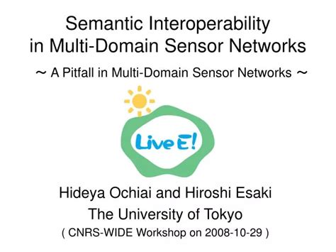 Ppt Semantic Interoperability In Multi Domain Sensor Networks Powerpoint Presentation Id4419019