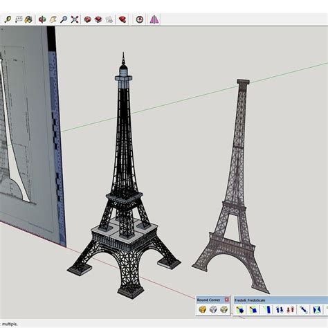 Eiffel Tower D Model In Sketchup