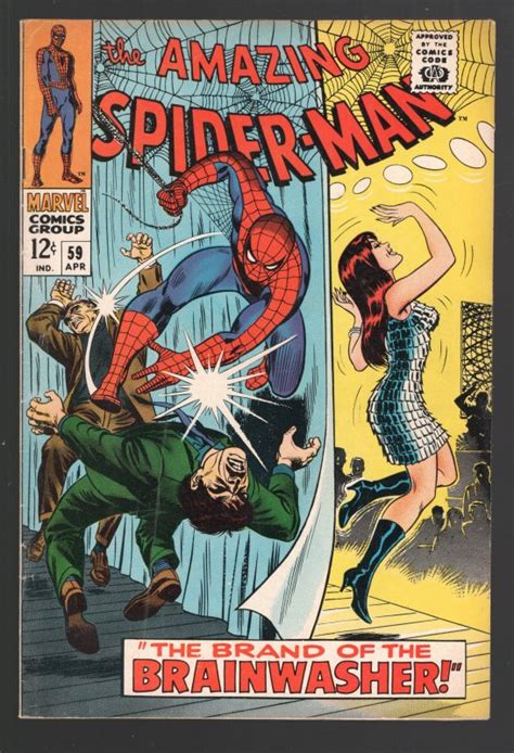 Amazing Spider Man 59 Fvf 70 1st Cover Of Mary Jane Louisiana