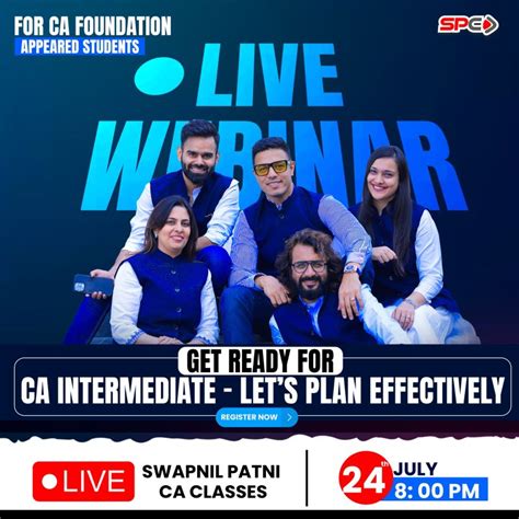 Swapnil Patnis Classes Spc On Linkedin Cafoundation Caintermediate Webinar Studytips Swapnil Patnis Classes Spc On Linkedin Cafoundation Caintermediate Webinar Studytips