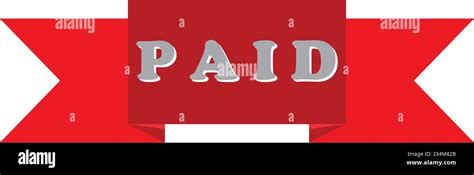 Paid Icon Vector Illustration Symbol Template Stock Vector Image And Art