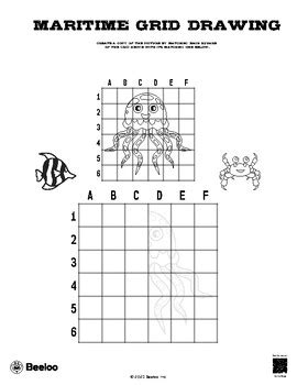 2 Intermediate Ocean Grid Drawings By Beeloo TPT