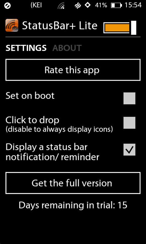 Statusbar Lite Android App Download Chip