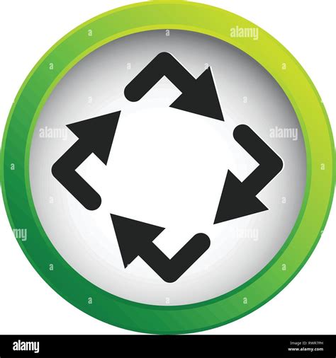 Circular Arrows Icon Rotating Arrows Clockwise Arrows Stock Vector