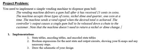 solved project problem you need to implement a simple