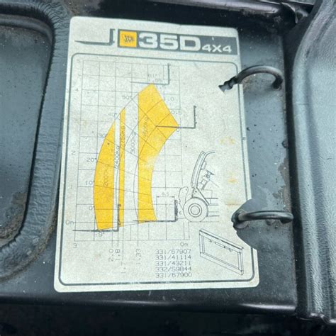Jcb Tlt35d 4x4 Used Teletruk Forklift 4000mm Lift 5475