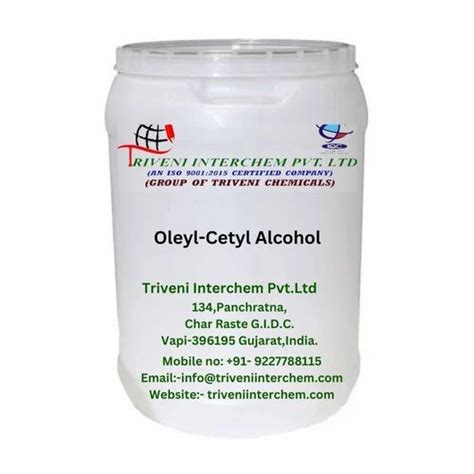Oleyl Cetyl Alcohol At Best Price In Valsad Id 2264913555