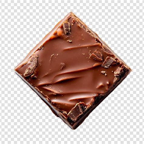 Delicious Dark Chocolate Square Piece Sweet Treat Dessert Ai Generated Psd