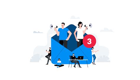 새 이메일 알림 개념적 벡터 일러스트레이션 소셜 네트워크 발표 애니메이션 준비 듀익 친화적 인 벡터 템플릿 Brand Name Smart Phone에 대한 스톡 벡터 아트