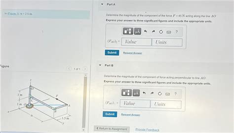 Solved Part Ain Figure 1 N 2 5m Figure1 ﻿of 1determine