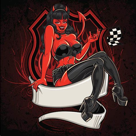 Sexy Devil Girl Drawing