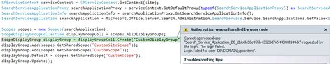 Issues Creating Sharepoint 2010 Search Scopes Programmatically