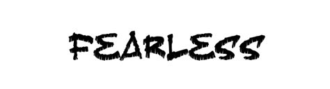 Fearless Font FFonts Net