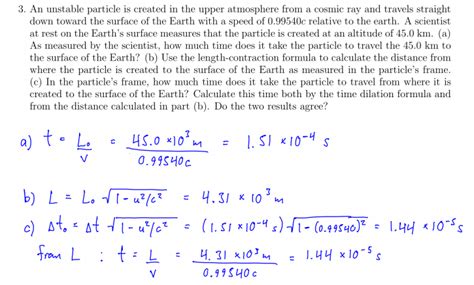 Homework And Exercises Special Relativity Question Proper Length And Time Question Physics
