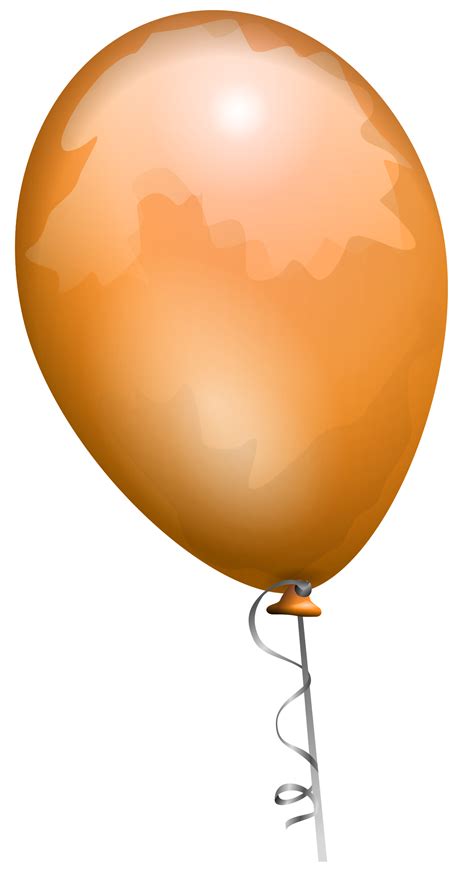Clipart Balloon Orange Aj