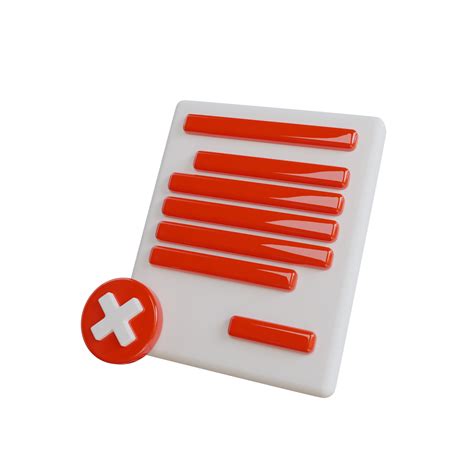 Rejected Document 3d Icon File Rejected 3d Icon 41309893 Png