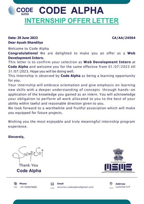 Ayush S On Linkedin Webdevelopment Codealpha Intern