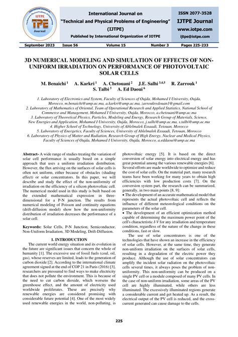 Pdf 3d Numerical Modeling And Simulation Of Effects Of Non Uniform