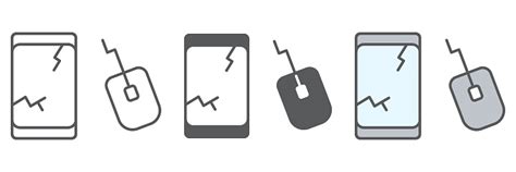 전자 폐기물 아이콘 수집 재활용 및 마우스 전자 폐기물 벡터 아이콘 세트 벡터 그래픽 편집 가능한 스트로크 개요 기호 0명에 대한 스톡 벡터 아트 및 기타 이미지 Istock