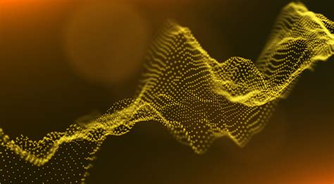 추상기술 배경 디지털 금 입자 파도 사운드 구조 시각화 플로우 점 풍경 0명에 대한 스톡 벡터 아트 및 기타 이미지 0명 3차원 형태 가리키기 Istock