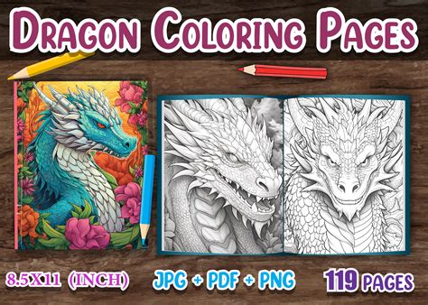 Generate Your Artistic Side With Realistic Printable Dragon Coloring