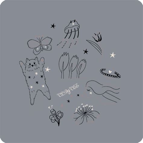 卡通动物手绘猫咪手绘树简笔卡通猫 烫画库