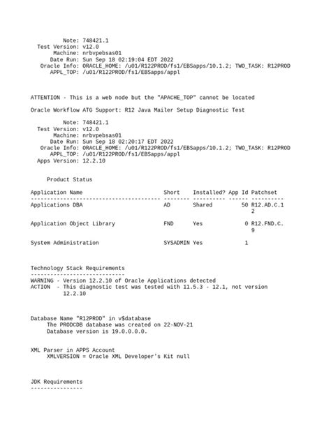 Oracle Workflow Mailer Setup Test Pdf Java Software Platform