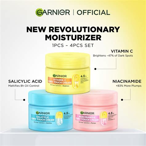 New Garnier Mochi Cream Dry Touch Moisturizer 50ml Vitamin C