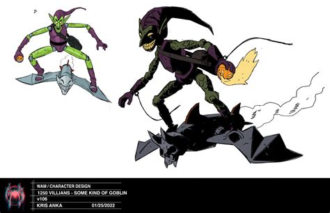 Across The Spider Verse Green Goblin Concept Art By Kristaferanka Rmarvel