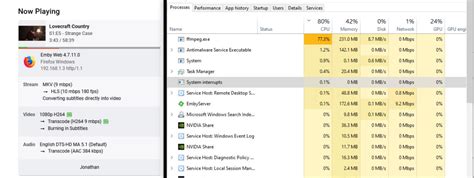 High Cpu Usage General Windows Emby Community
