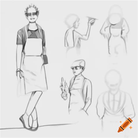 Simple Sketch Illustrating The Difference Between Artist And Artisan On Craiyon