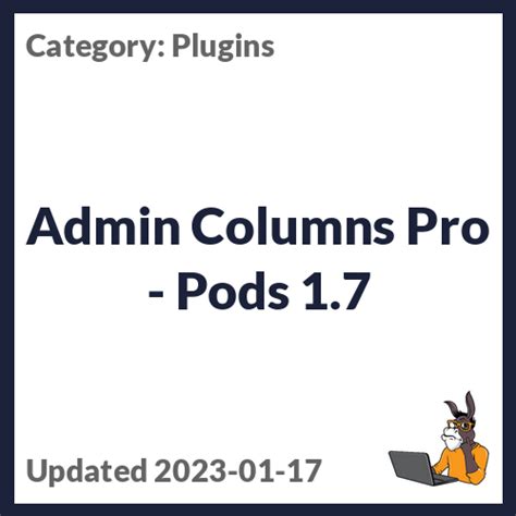 Effectio Admin Columns Pro Pods 17