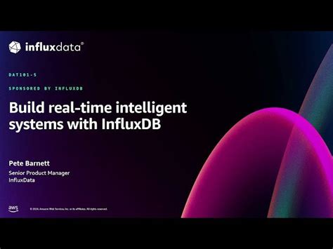 Free Video Build Real Time Intelligent Systems With Influxdb From Aws
