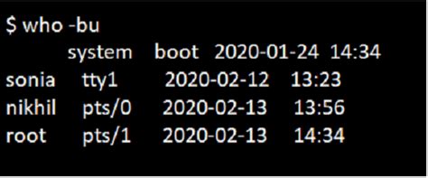 Who Command In Unix How Does Who Command Work In Unix