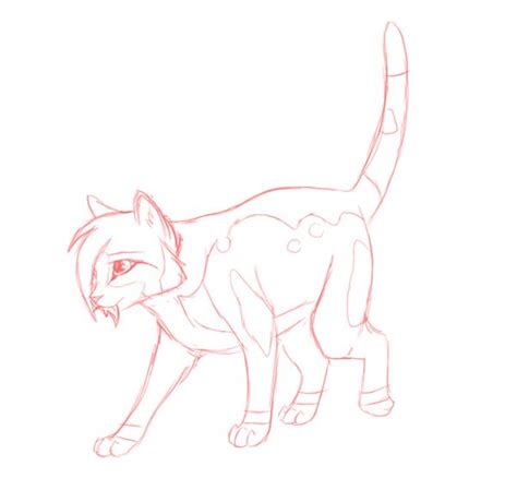 Spottedleaf Cat Walk Cycle WIP By Taravia On DeviantArt Animation Sketches Cat Drawing