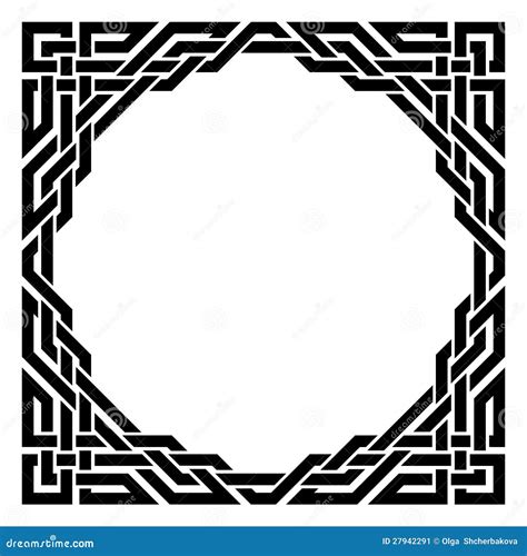 Border Stock Vector Illustration Of Silhouette Frame