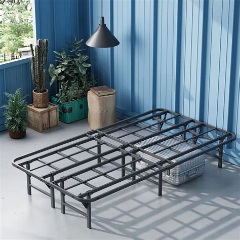 Auroral Zone Folding Metal Platform Bed Frame 16 Inches