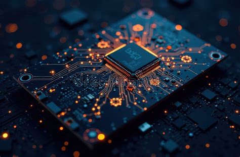 Circuit Board Cpu Microchip Starting Ai Visualization Of Neural Circuit Board Cpu Microchip Starting Ai Visualization Of Neural